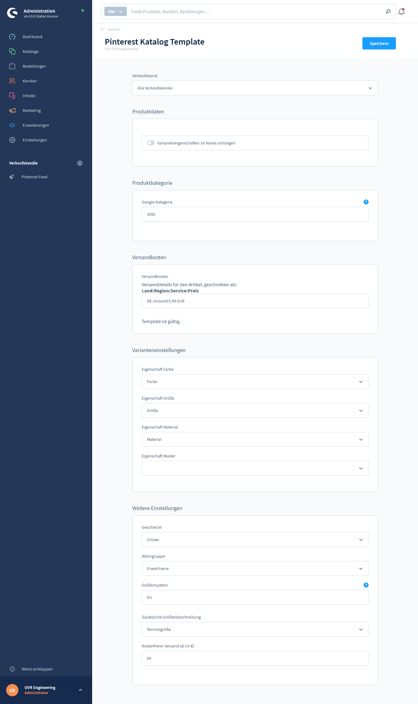 Pinterest Katalog Template | OVR Engineering